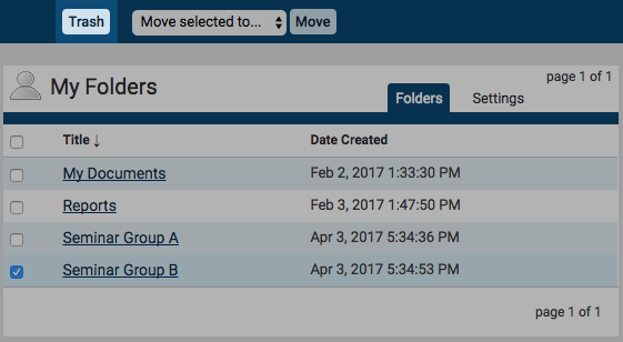 Deleting Folders